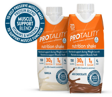 Protality™ Shakes for Nutrition Support During Weight Loss